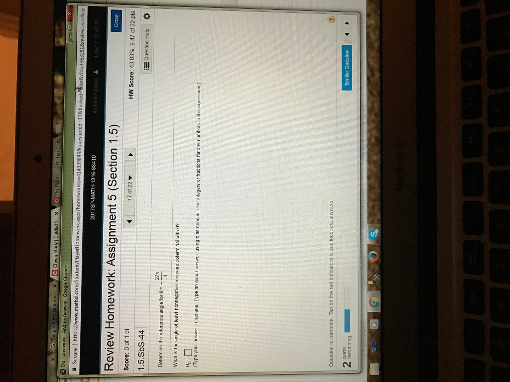 Solved Determine the reference angle for theta = - 27 pi/4 | Chegg.com
