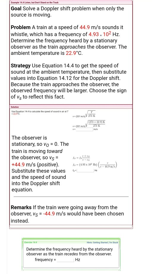 Doppler Effect Example Problems