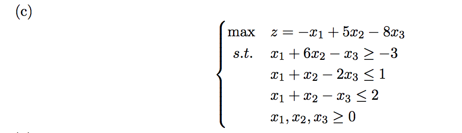 Solved Simplex method for linear optimization-- Use slack | Chegg.com