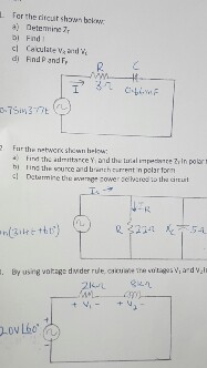 For the circuit shown below: a) Determine ZT | Chegg.com