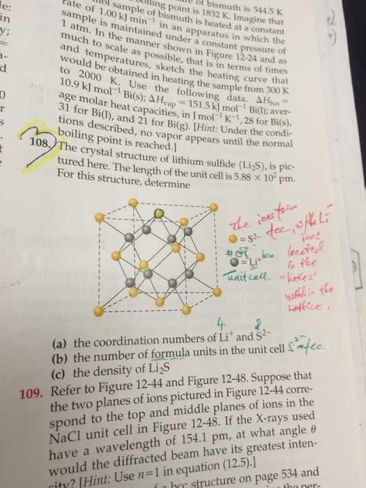 Solved The crystal structure of lithium sulfide (Li_2S), is | Chegg.com
