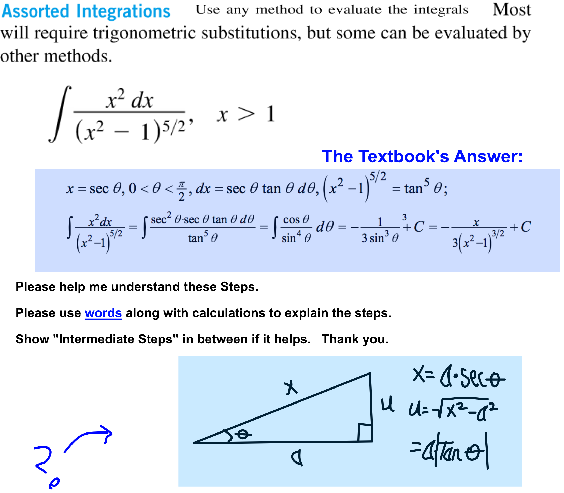 Solved Assorted Integrations Use any method to evaluate the | Chegg.com