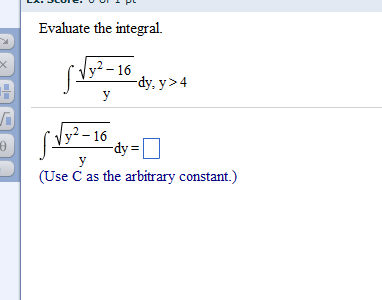 Solved Evaluate the integral. (Use C as the arbitrary | Chegg.com
