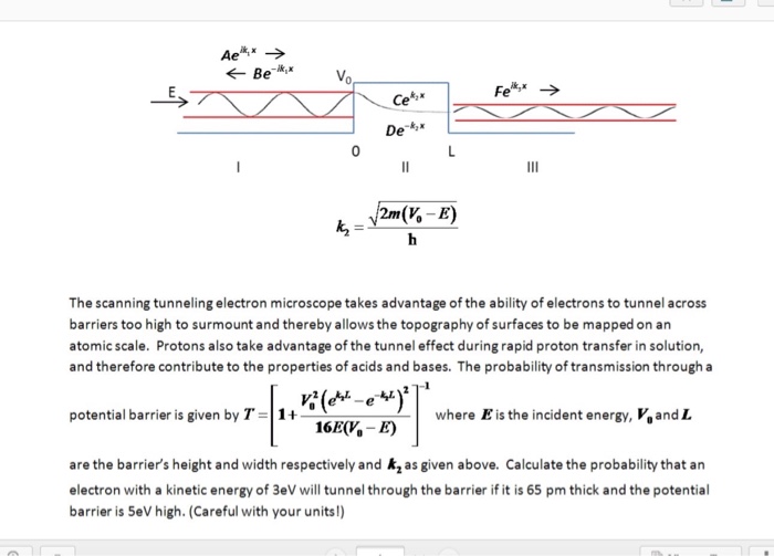 The scanning tunneling electron microscope takes | Chegg.com