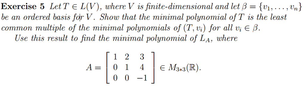 Solved Let T elementof L (V), where V is finite-dimensional | Chegg.com
