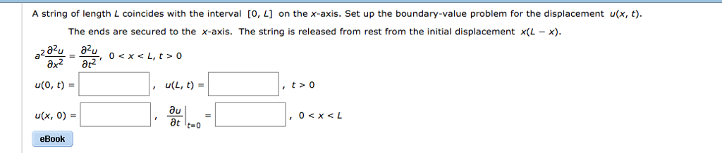 Solved A string of length L coincides with the interval [0, | Chegg.com
