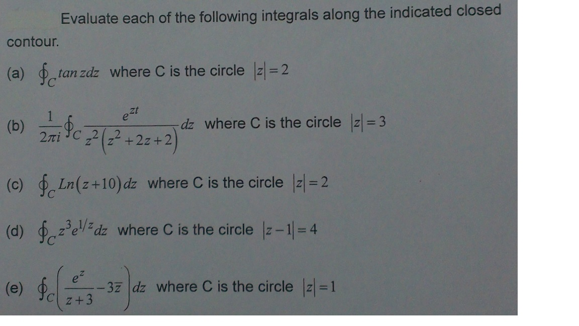 Solved Evaluate each of the following integrals along the | Chegg.com