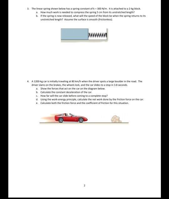 Solved ENGR 1030 Basic Engineering Science HW 7: Work and | Chegg.com