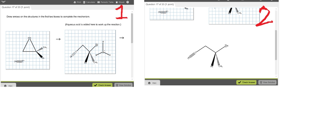 Solved Draw arrows on the structures in the first two boxes | Chegg.com