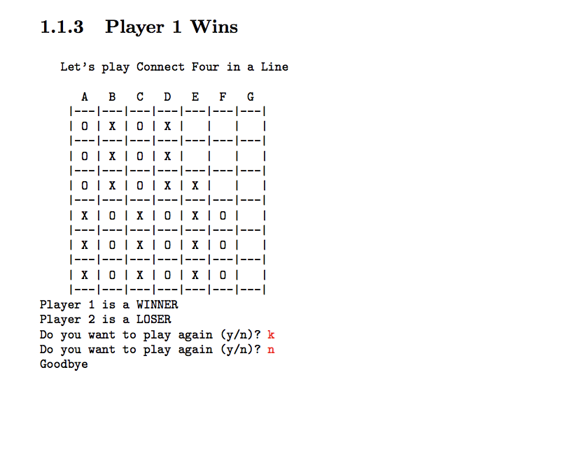 Solved 1 Connect Four in a Line Create a video game version | Chegg.com