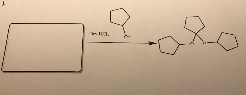 Solved Dry HCl, OH | Chegg.com