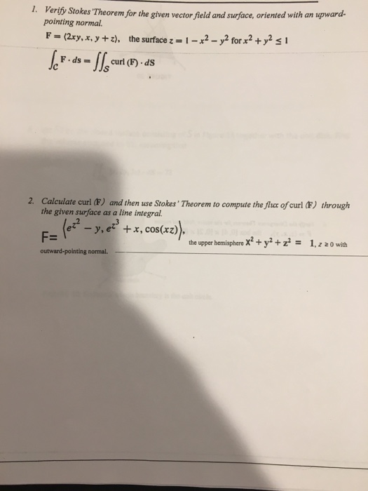 Solved Verify Stokes 'Theorem for the given vector field and | Chegg.com
