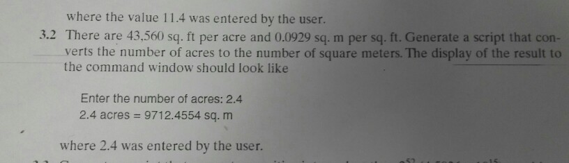 Solved where the value 11.4 was entered by the user. 3.2 | Chegg.com
