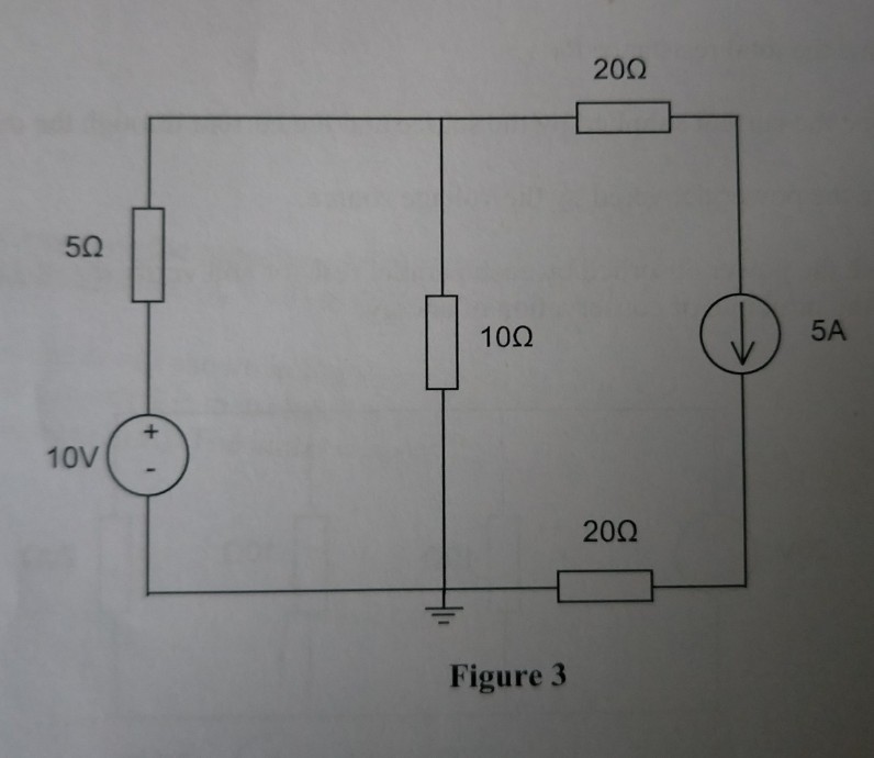 Solved determine the current through the 5 and 10 ohm | Chegg.com