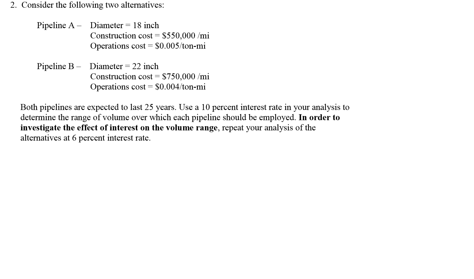 Solved Consider the following two alternatives: Both | Chegg.com