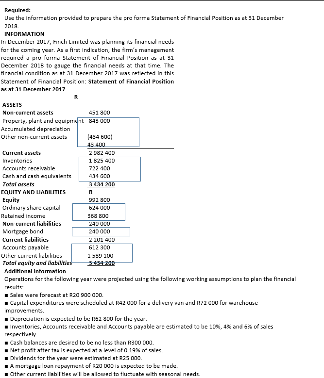 Solved Required: Use the information provided to prepare the | Chegg.com