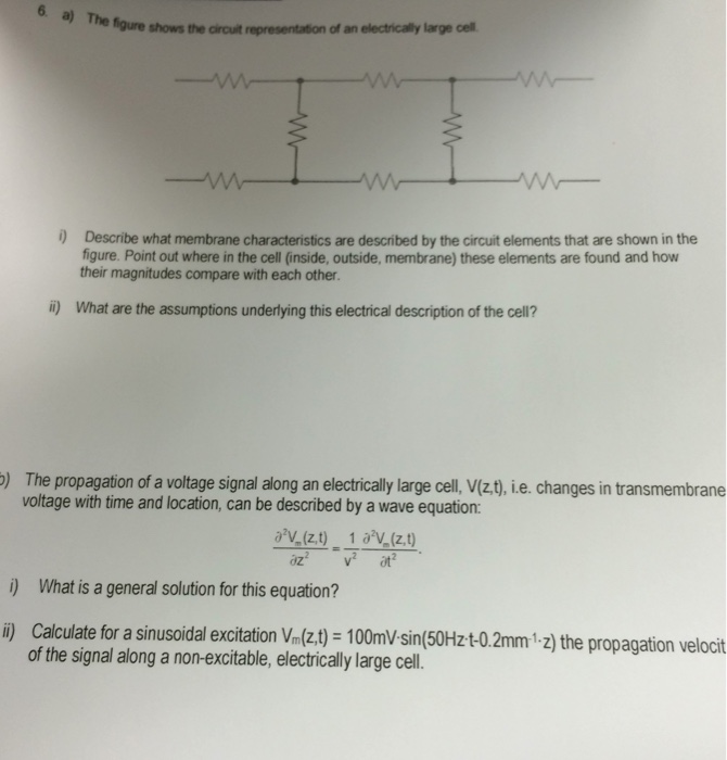 Solved The figure shows the circuit representation of an | Chegg.com