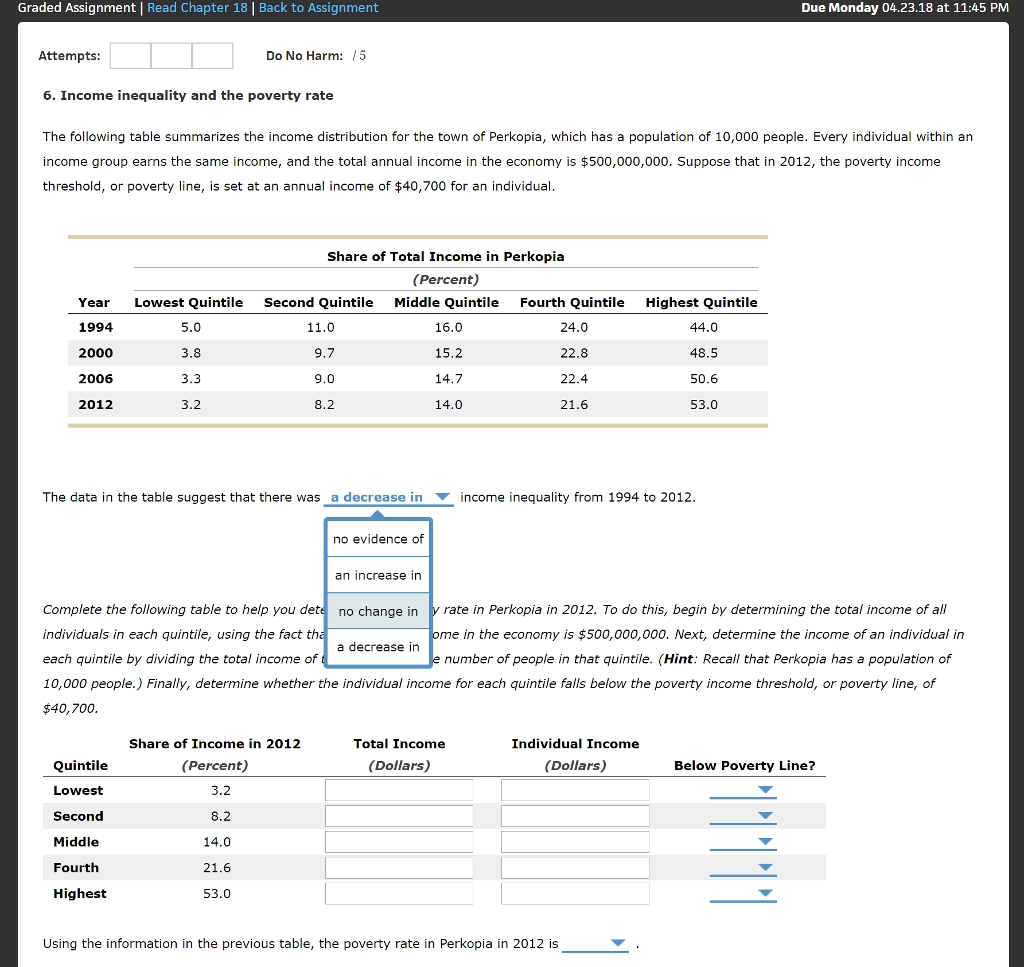 Solved Graded Assignment | Read Chapter 18 | Back to | Chegg.com