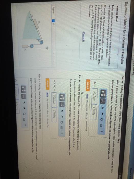 Solved Equation of /motion for a System of Particles | Chegg.com