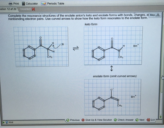 Solved Complete the resonance structures of the enolate | Chegg.com