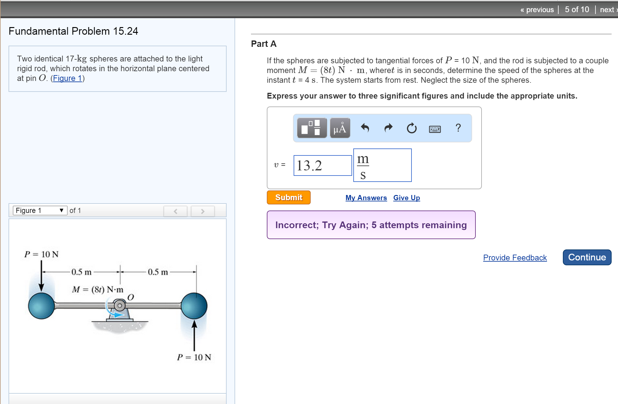 Solved Two identical 17-kg spheres are attached to the light | Chegg.com