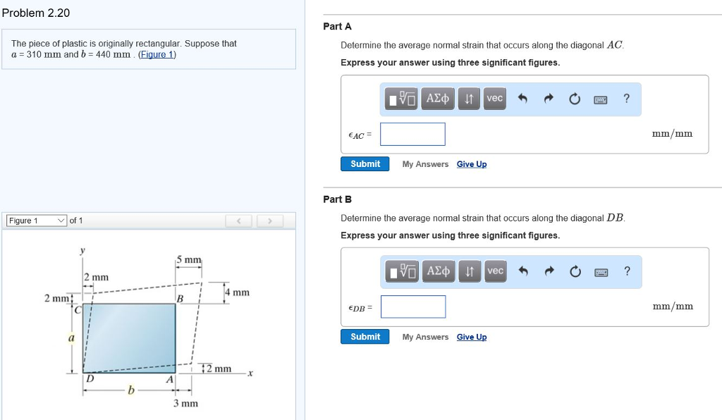 Solved The piece of plastic is originally rectangular. | Chegg.com