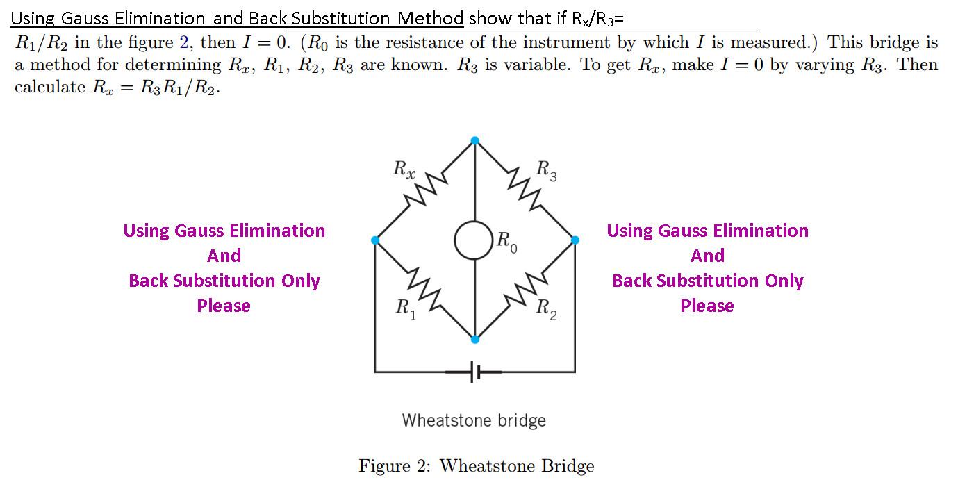 Solved Using Gauss Elimination and Back Substitution Method | Chegg.com