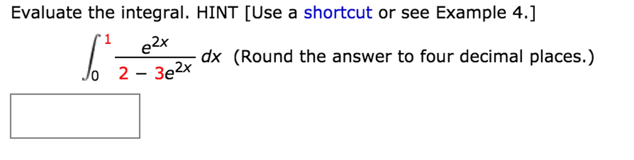 Solved Evaluate The Integral Integral 0 1 E 2x 2 3e 2x Chegg solved-evaluate-the-integral-integral-0-1-e-2x-2-3e-2x-chegg