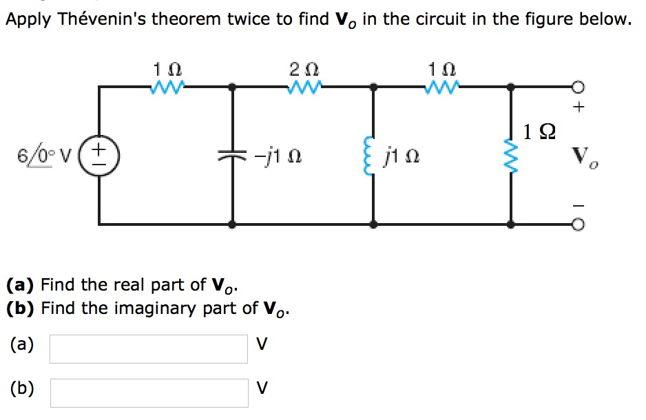 Solved Apply Thévenin's theorem twice to find Vo in the | Chegg.com