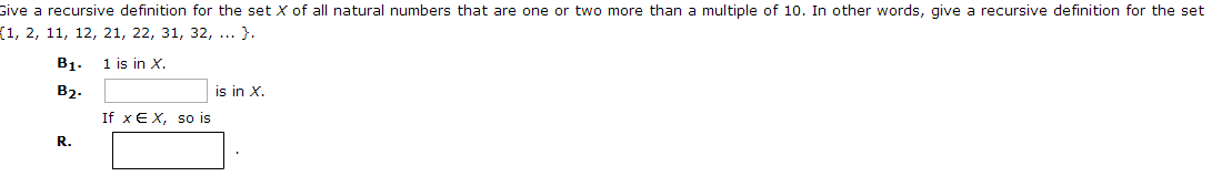 Solved Give a recursive definition for the set X of all | Chegg.com