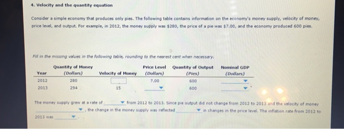 Solved Velocity and the quality equation Consider a simple | Chegg.com