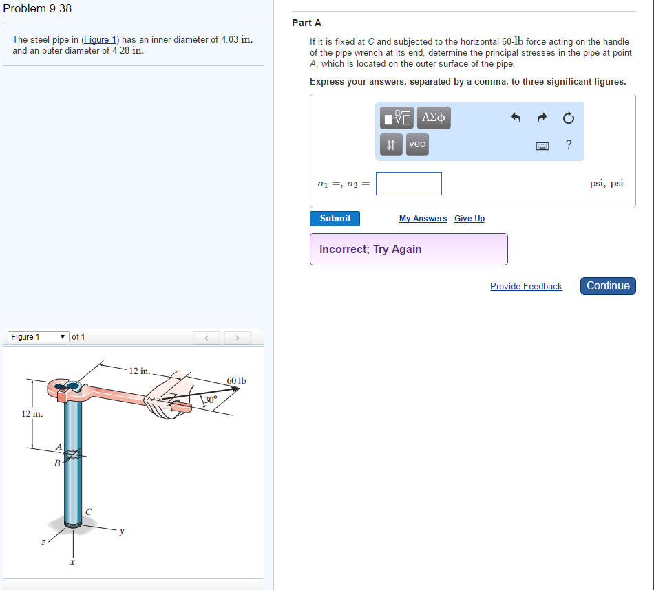 Solved The steel pipe in (Figure 1) has an inner diameter of | Chegg.com