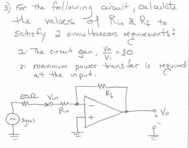 Solved 3) For the following circuit, calculate the values of | Chegg.com