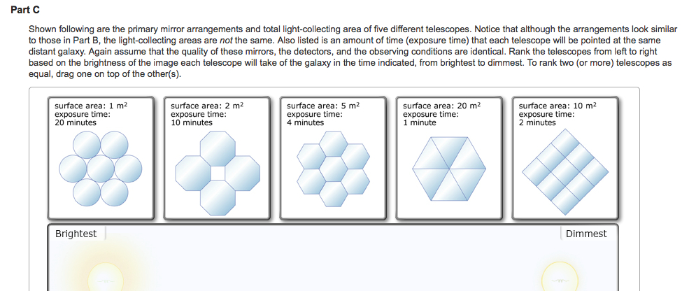 Solved Shown following are the primary mirror arrangements | Chegg.com