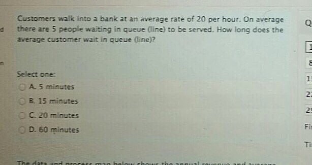 Solved Customers walk into a bank at an average rate of 20 | Chegg.com