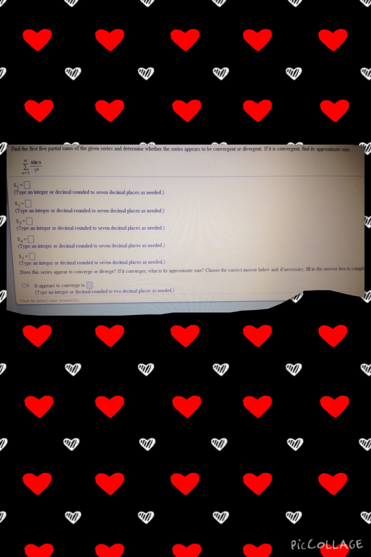 Solved Find the first five partial sums of the given series | Chegg.com