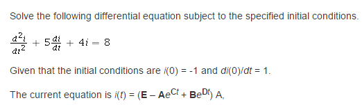 Solved Solve the following differential equation subject to | Chegg.com