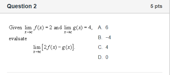 Solved Given lim_x rightarrow c f(x) = 2 and lim_x | Chegg.com
