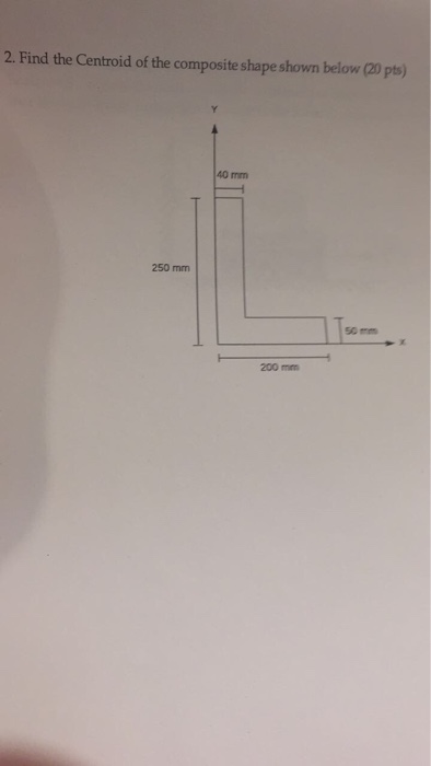 Solved Find the Centroid of the composite shape shown below | Chegg.com