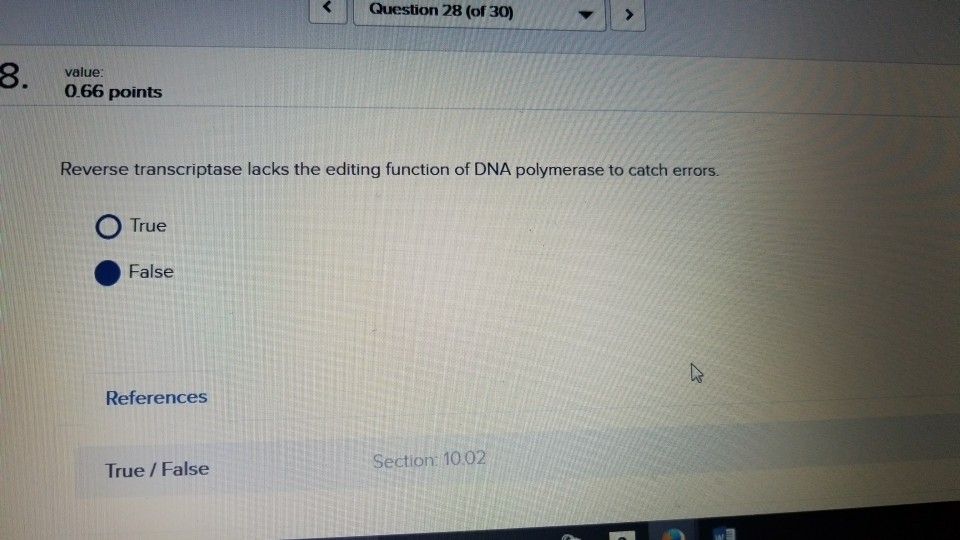 Solved Reverse transcriptase lacks the editing function of | Chegg.com