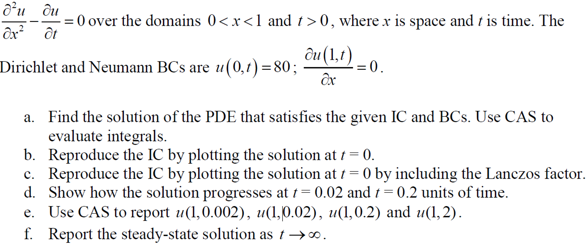 Solved Consider the second-order linear, and homogeneous PDE | Chegg.com