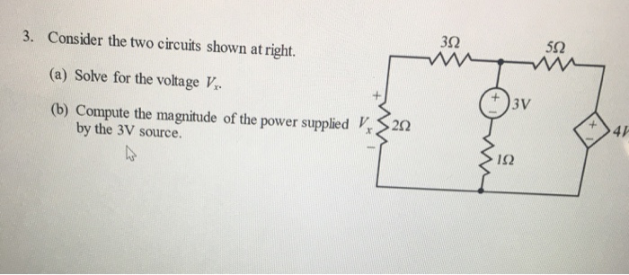 Solved Consider the two circuits shown at right. (a) Solve | Chegg.com
