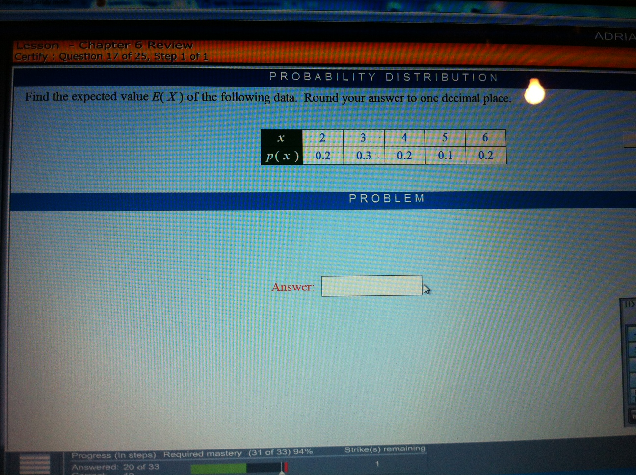 Solved Find the expected value E(X) of the following data. | Chegg.com Solved Find the expected value E(X) of the following data. | Chegg.com