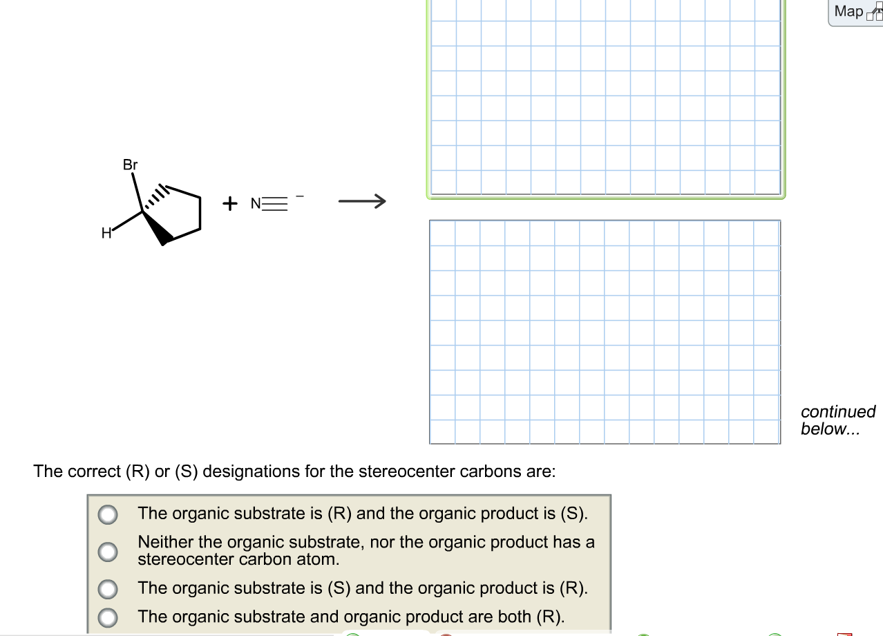 Solved Map Br continued below... The correct (R) or (S) | Chegg.com
