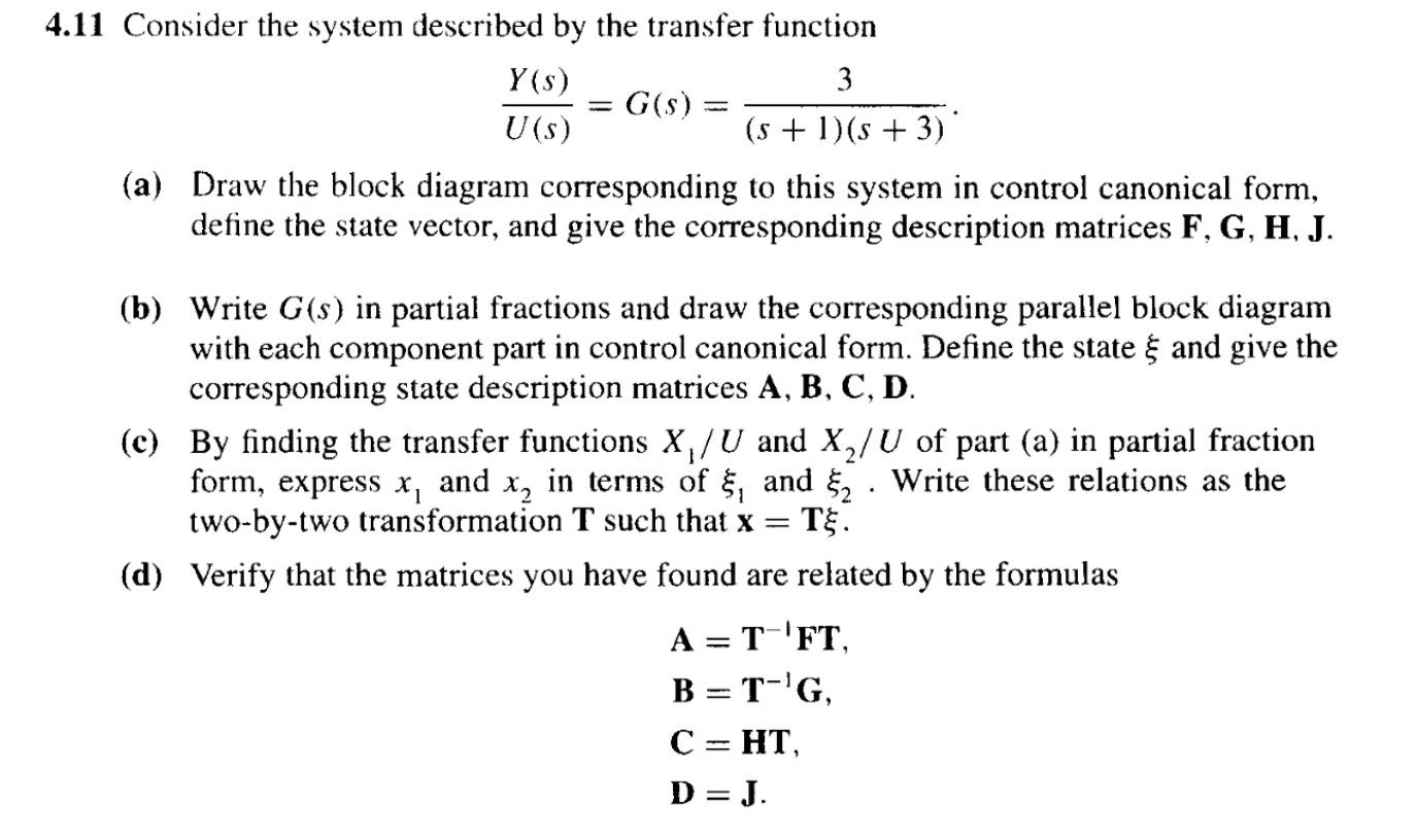 Solved Consider the system described by the transfer | Chegg.com
