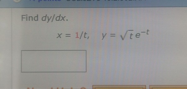 Solved Find dy/dx. | Chegg.com