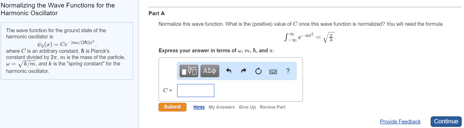 Solved Normalizing the Wave Functions for the Harmonic | Chegg.com