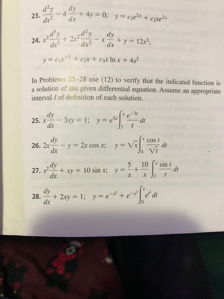 Solved ax d2y 24. x3 + 2x2 dy-x dx + y = 12x2; In Problen:s | Chegg.com