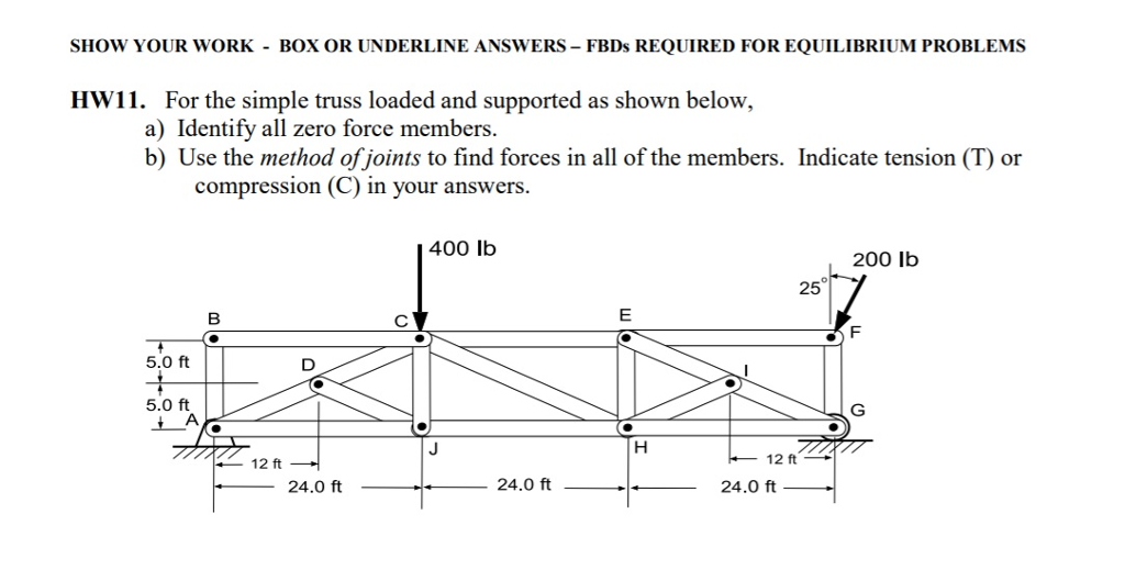 Solved SHOW YOUR WORK - BOX OR UNDERLINE ANSWERS - FBDs | Chegg.com