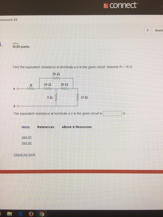Solved Find The Equivalent Resistance At Terminals A B In 8423